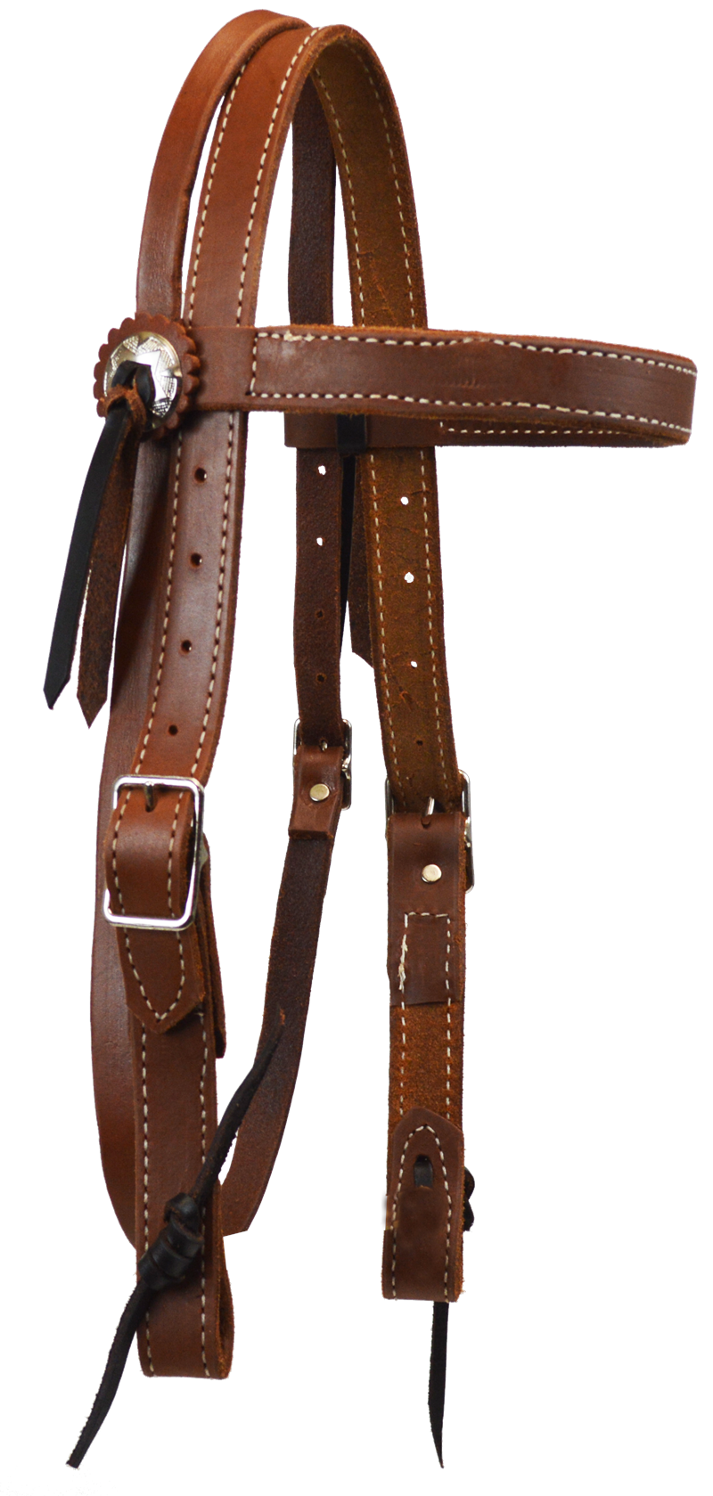1" Doubled and Stitched Browband Headstall (Oiled) – Adams Tack