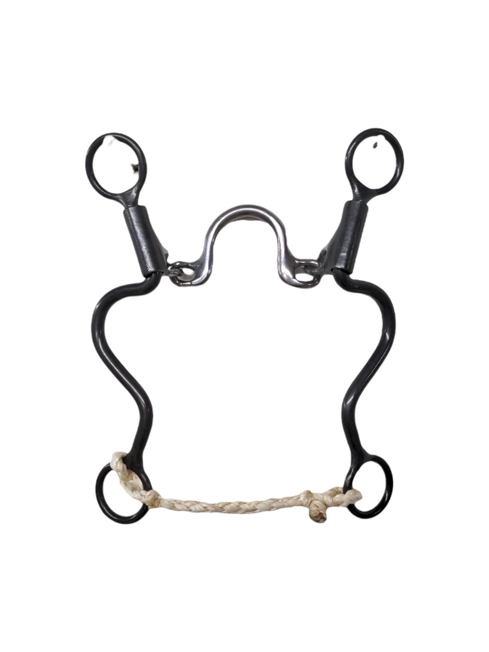 Dutton Round Ported Chain Long Calvary Shank – Adams Tack