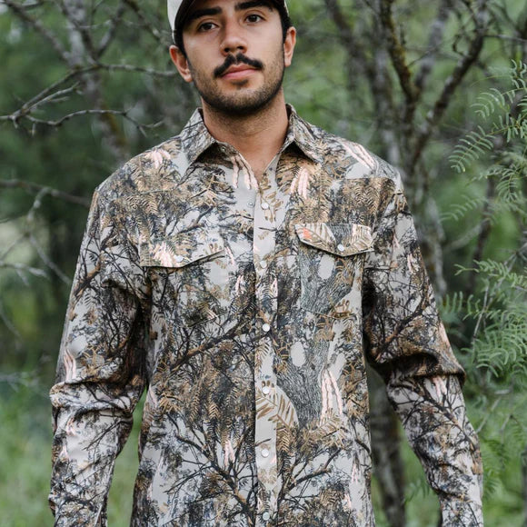 Mesquite Camo Pearl Snap – Adams Tack