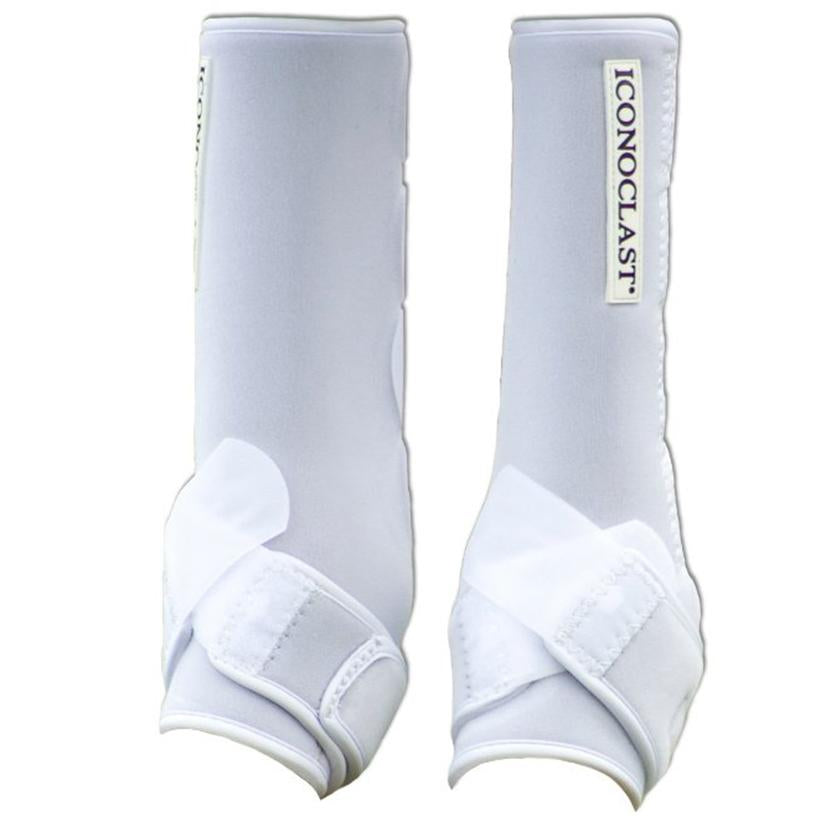 Iconoclast Extra Tall Hind Splint Boots- White – Adams Tack